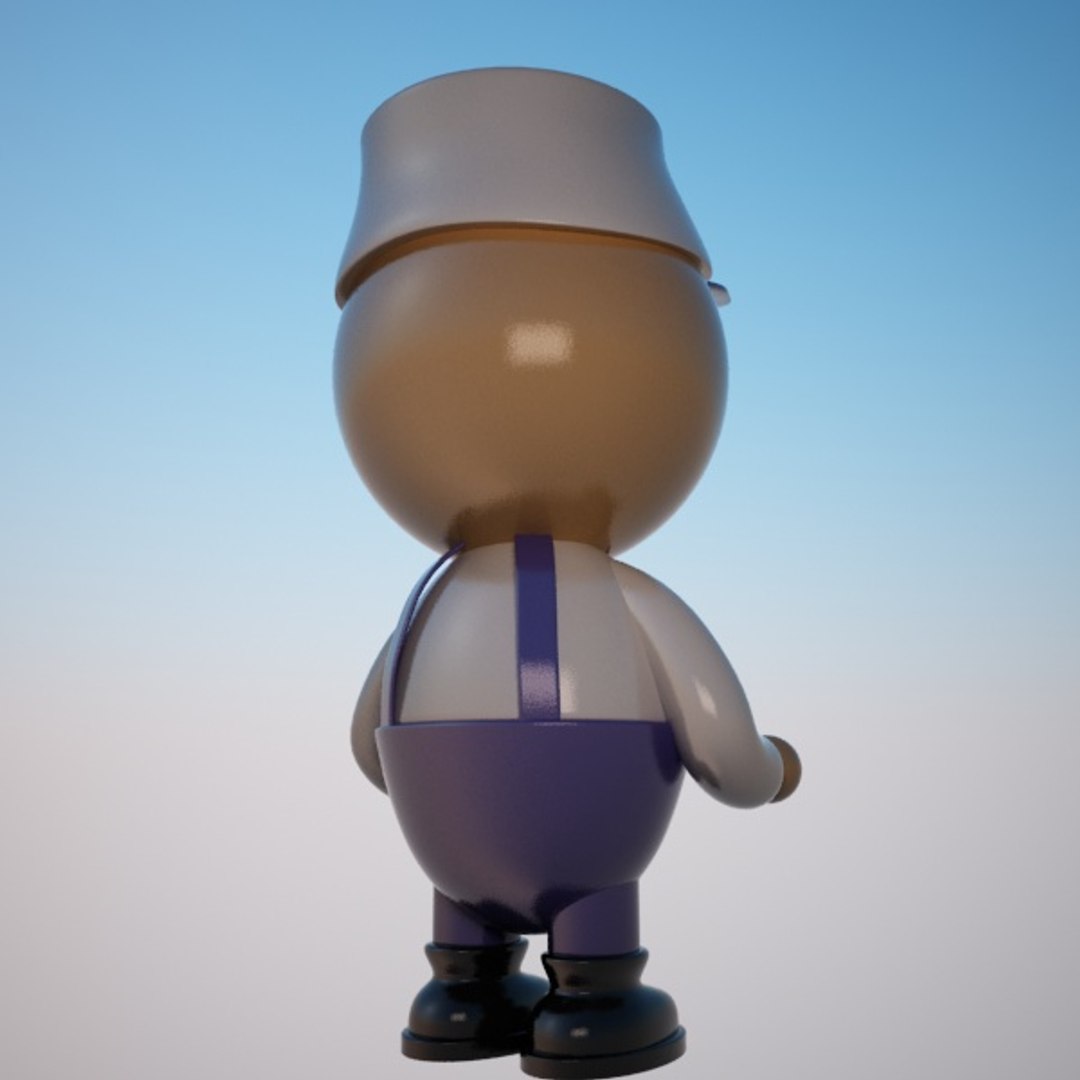 Painter Character Cartoon Max