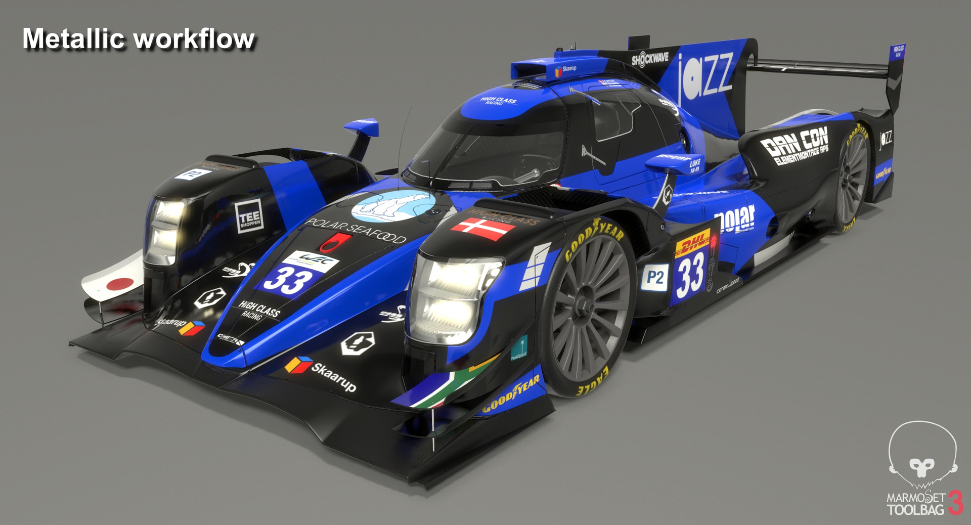 3D class racing wec lmp2 model - TurboSquid 1545453