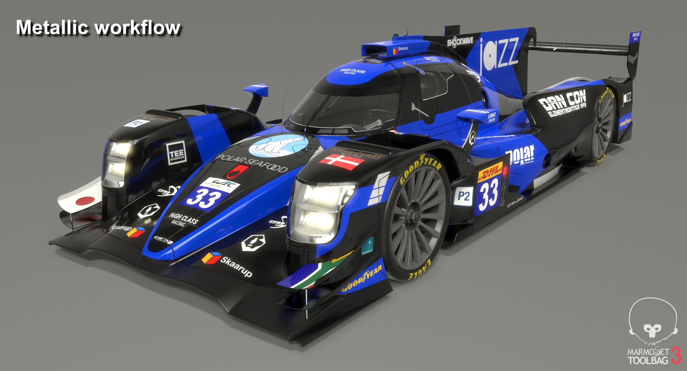 3D class racing wec lmp2 model - TurboSquid 1545453