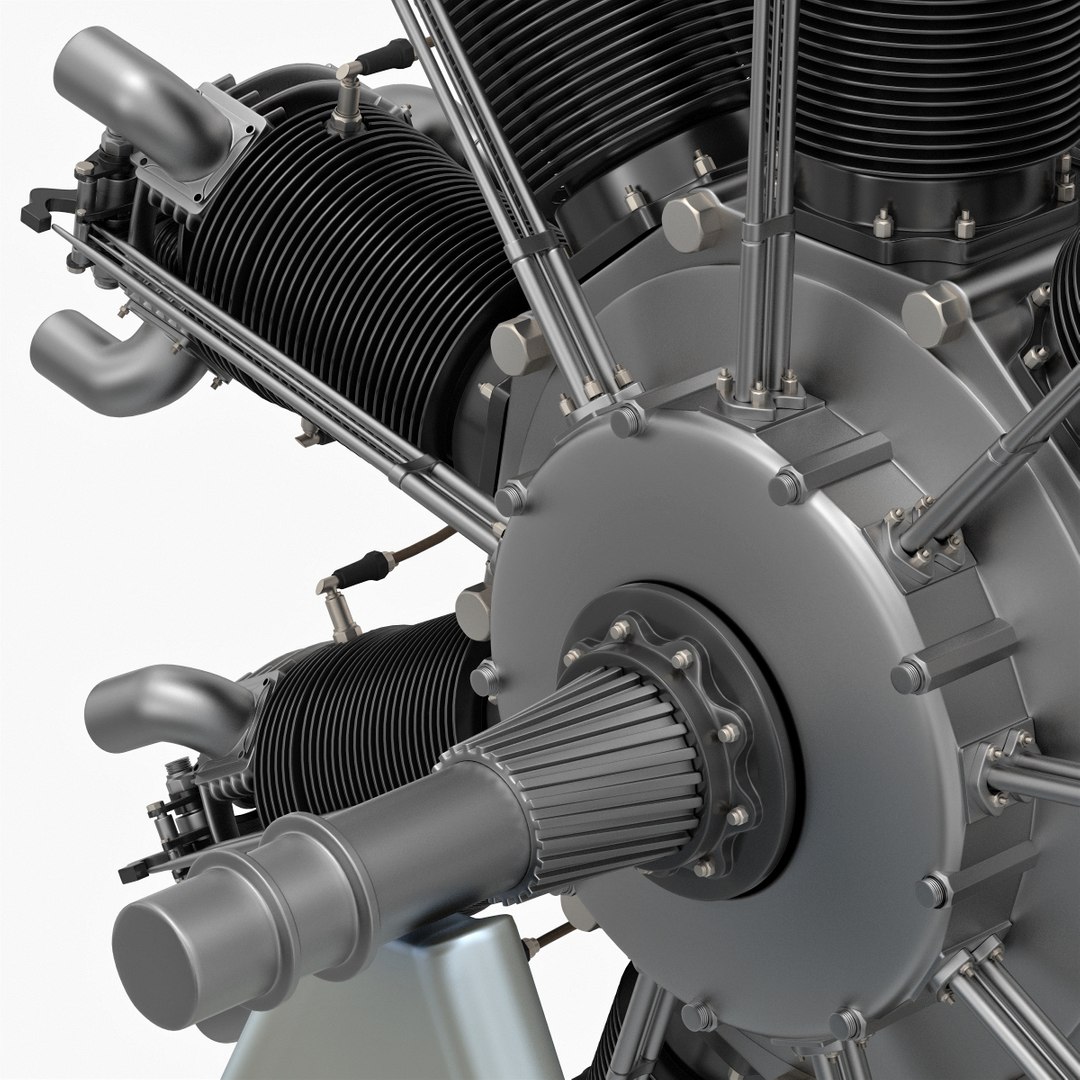 3d Bristol Jupiter Engine Model