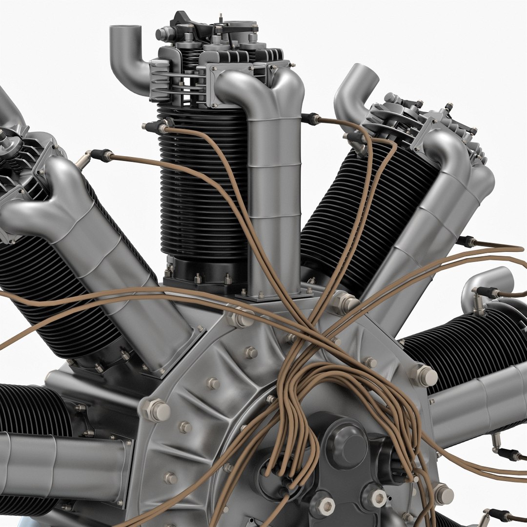 3d Bristol Jupiter Engine Model