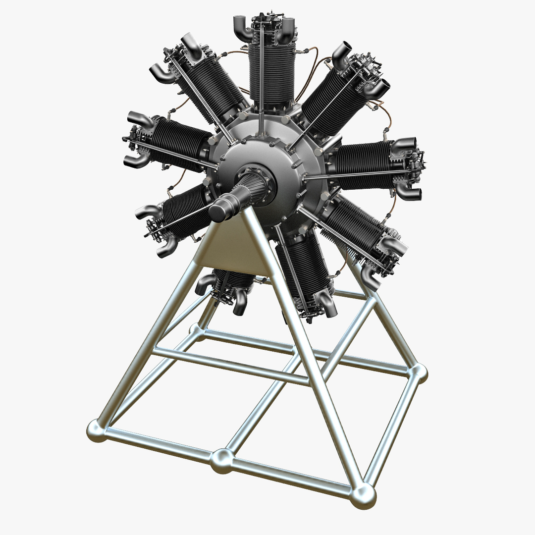 3d Bristol Jupiter Engine Model