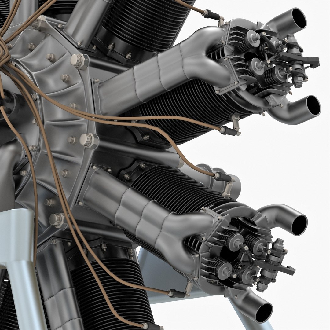 3d Bristol Jupiter Engine Model