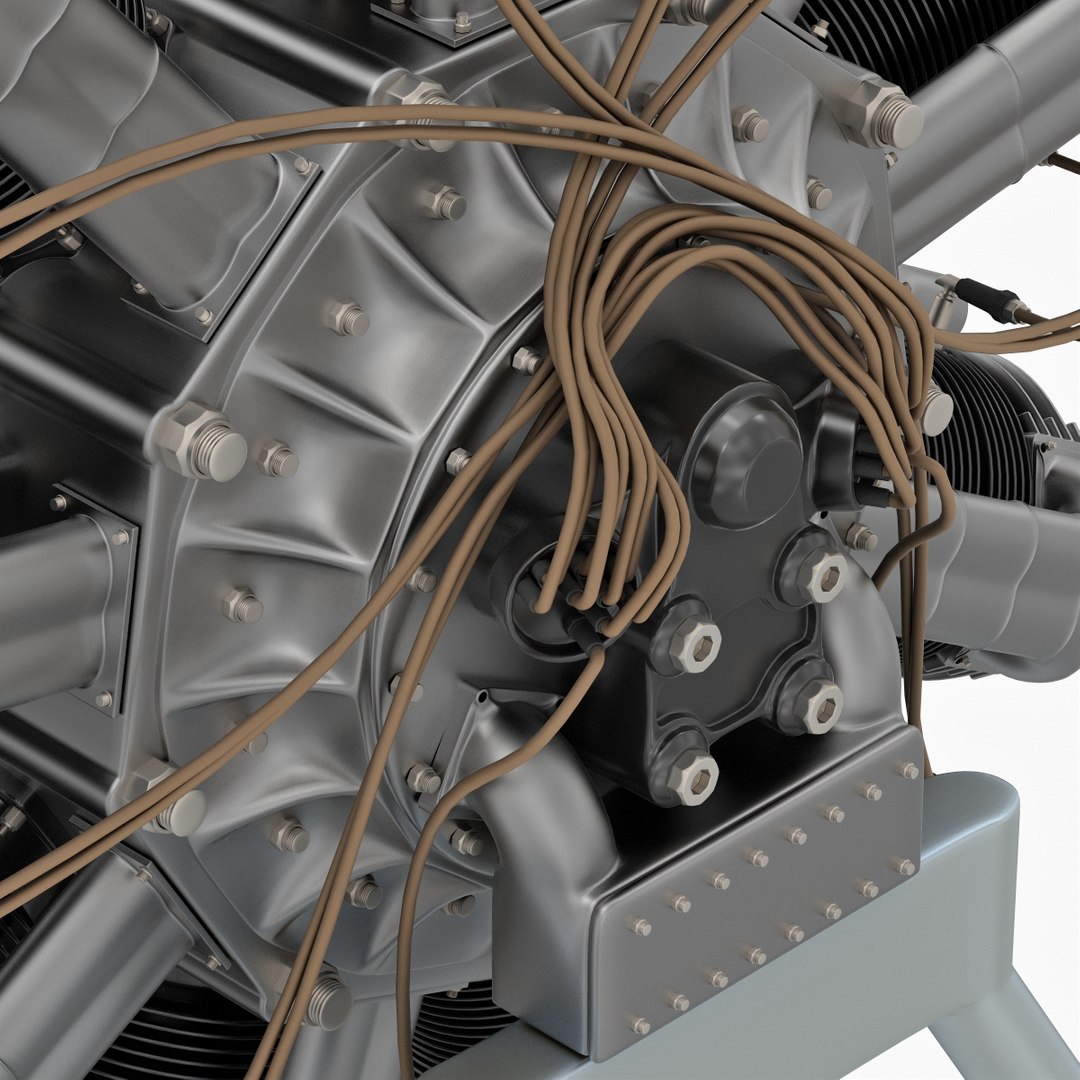 3d Bristol Jupiter Engine Model