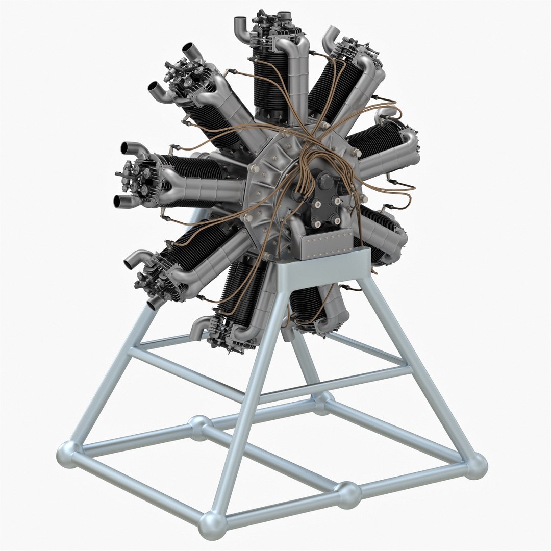 3d Bristol Jupiter Engine Model