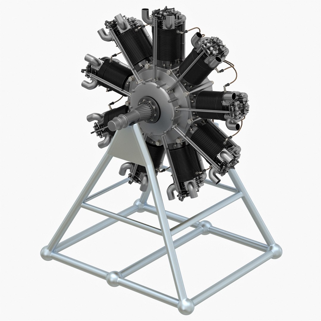 3d Bristol Jupiter Engine Model