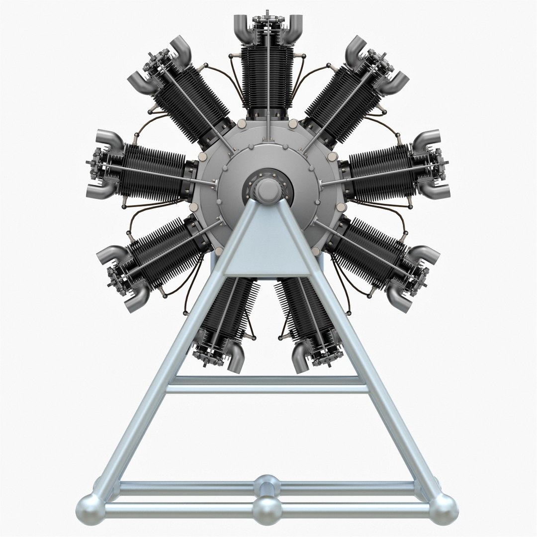 3d Bristol Jupiter Engine Model