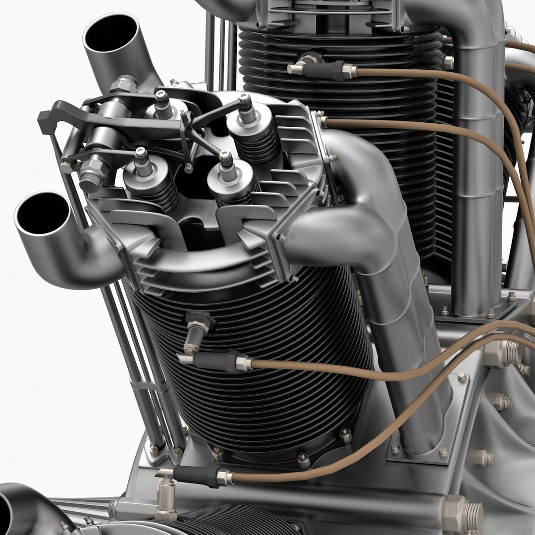 3d Bristol Jupiter Engine Model