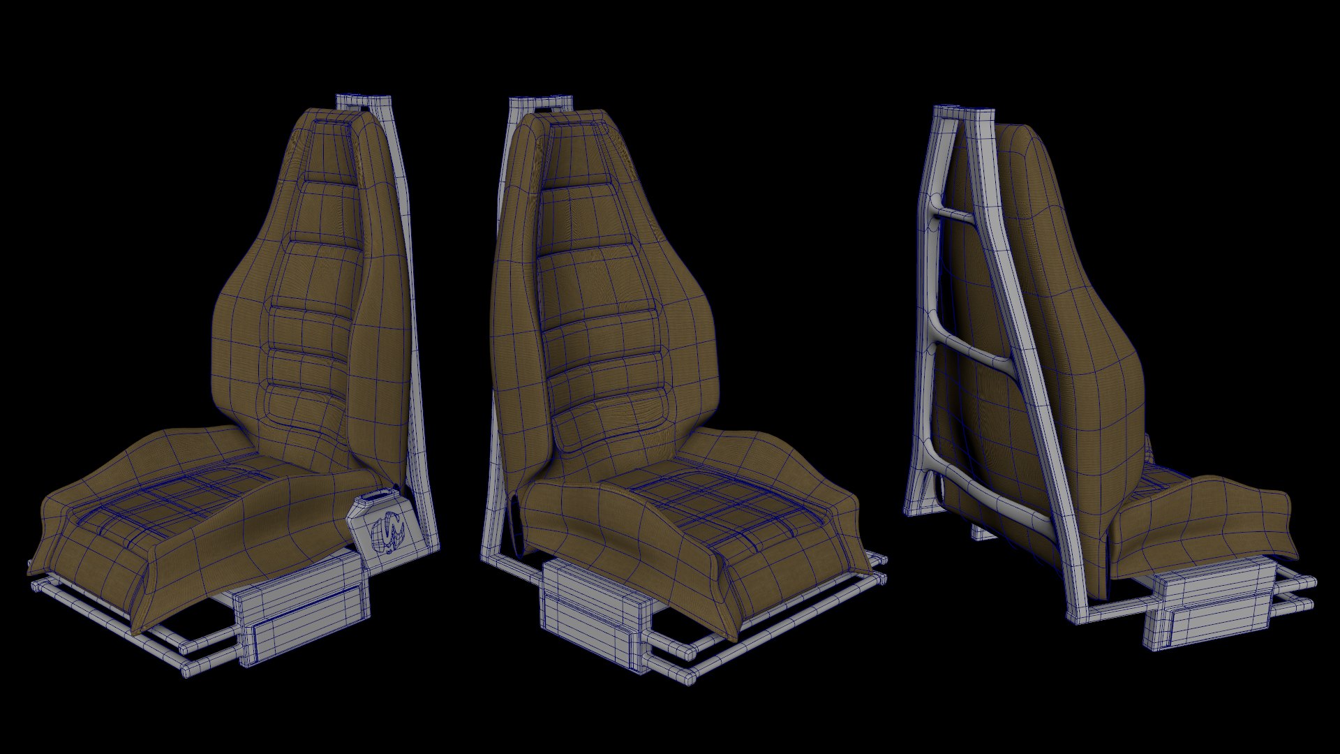 Car Chair 3D Model - TurboSquid 1462526