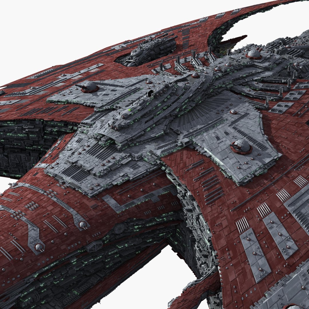 Science Fiction Large Scifi Space 3d Model