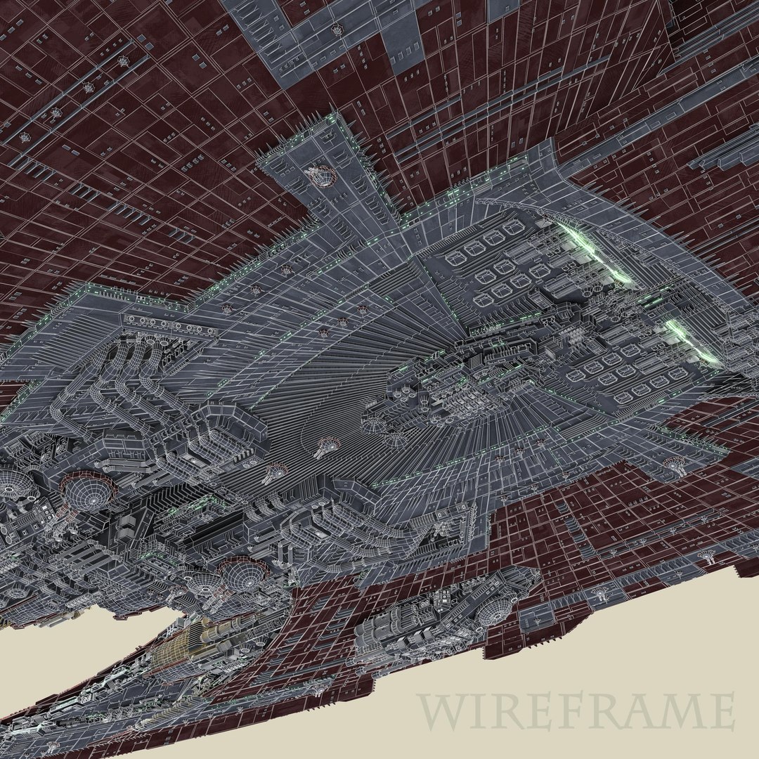 science fiction large scifi space 3d model