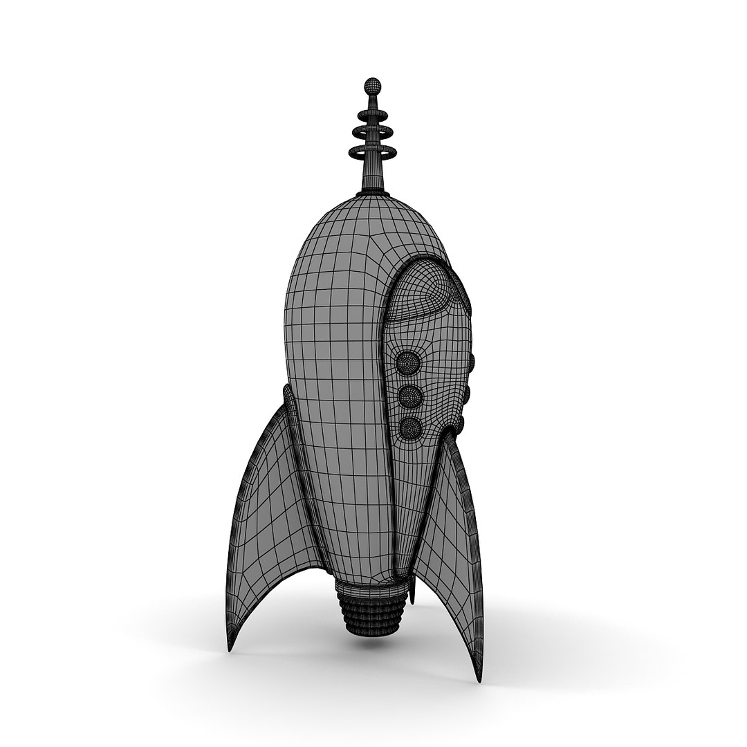 3d Toy Rocket Model