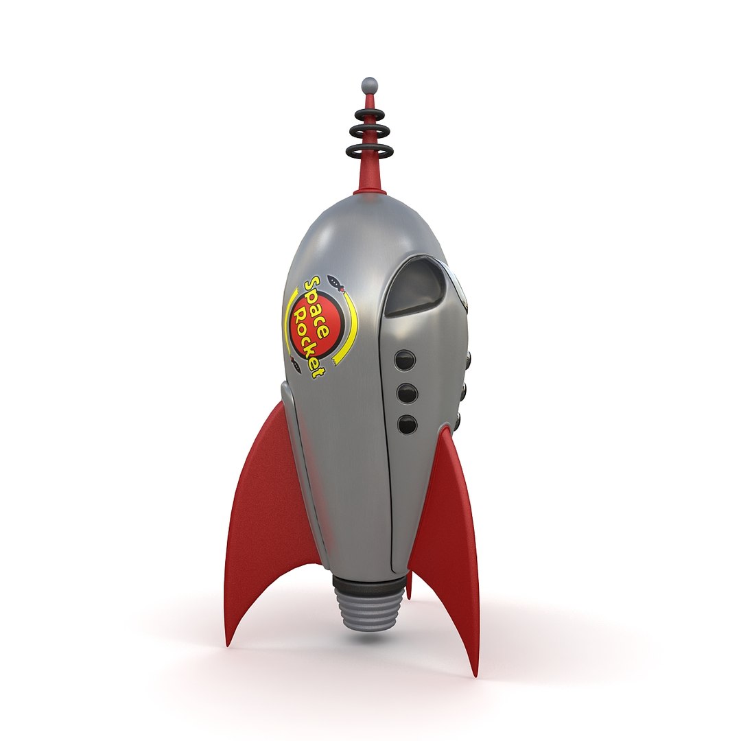 3d Toy Rocket Model