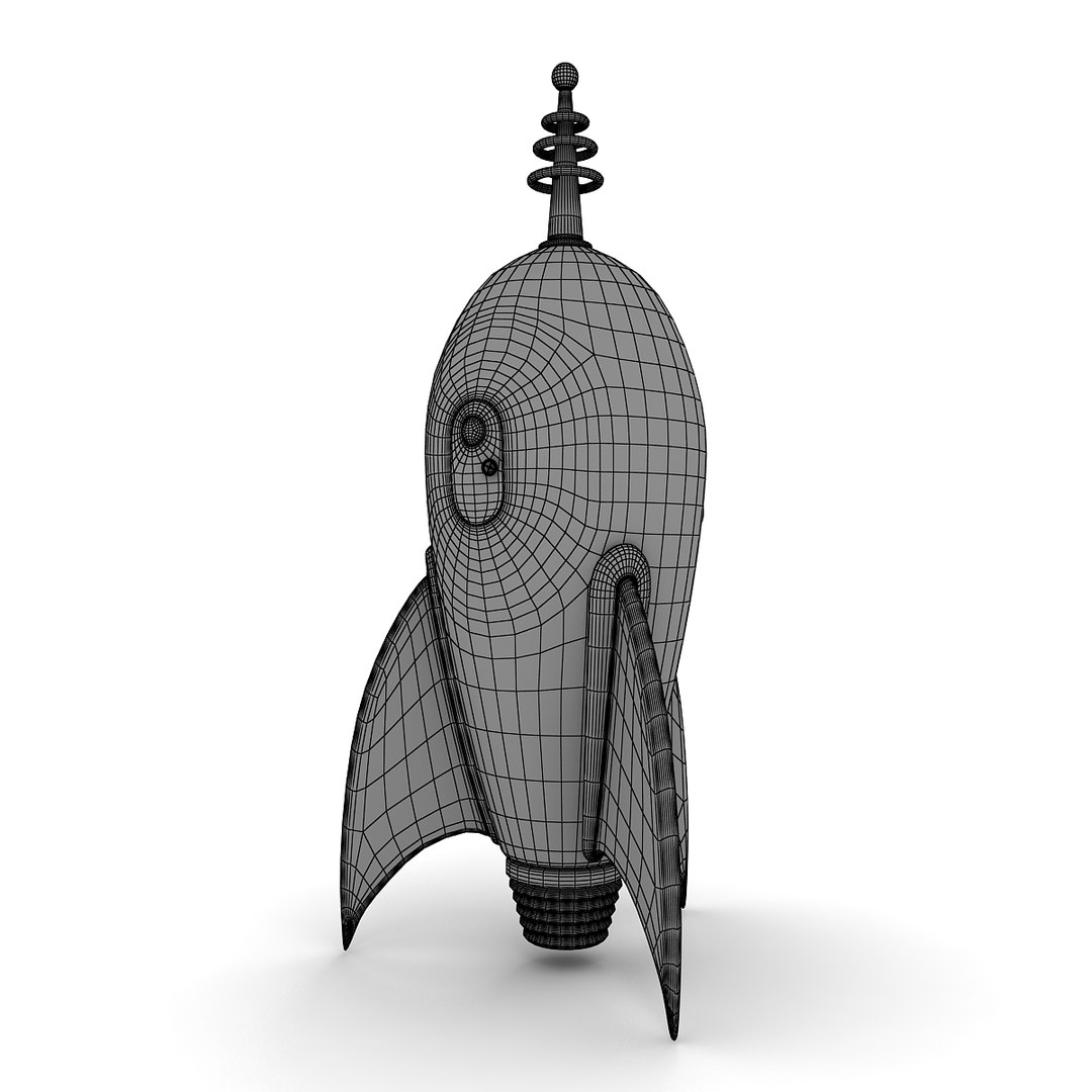 3d Toy Rocket Model