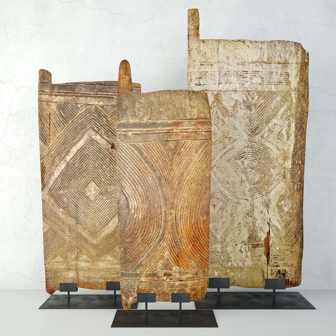 Old Igbo Grain Doors 3D Model - TurboSquid 2129018