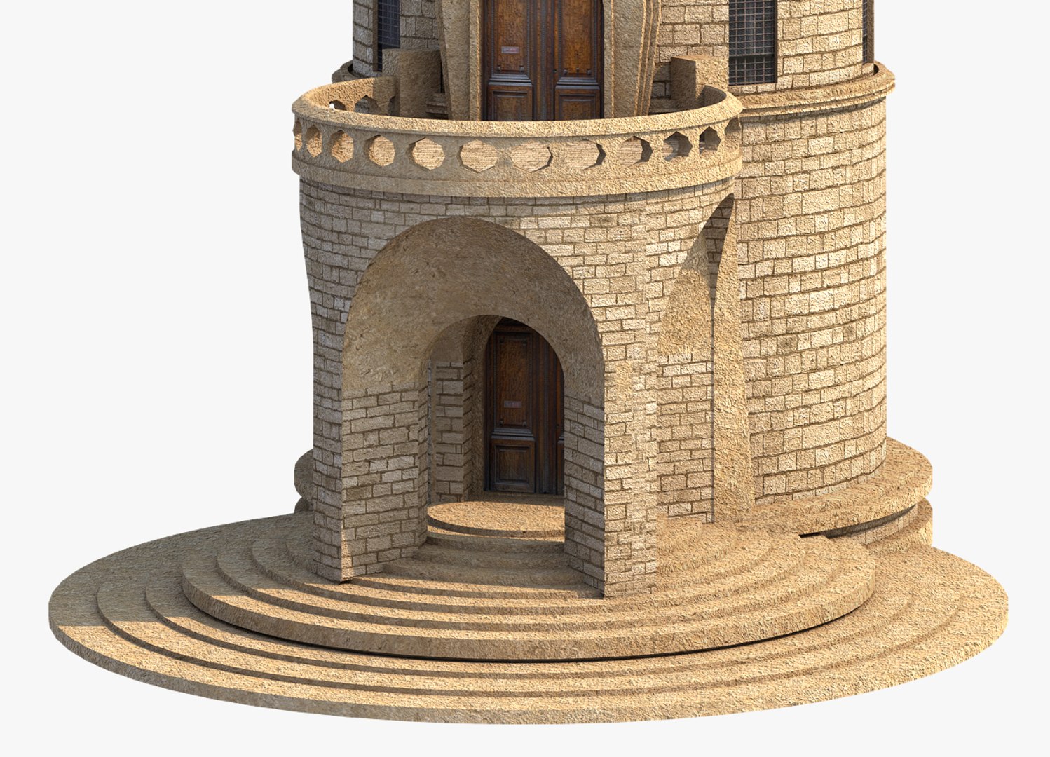 Tower Castle Model - TurboSquid 1703885