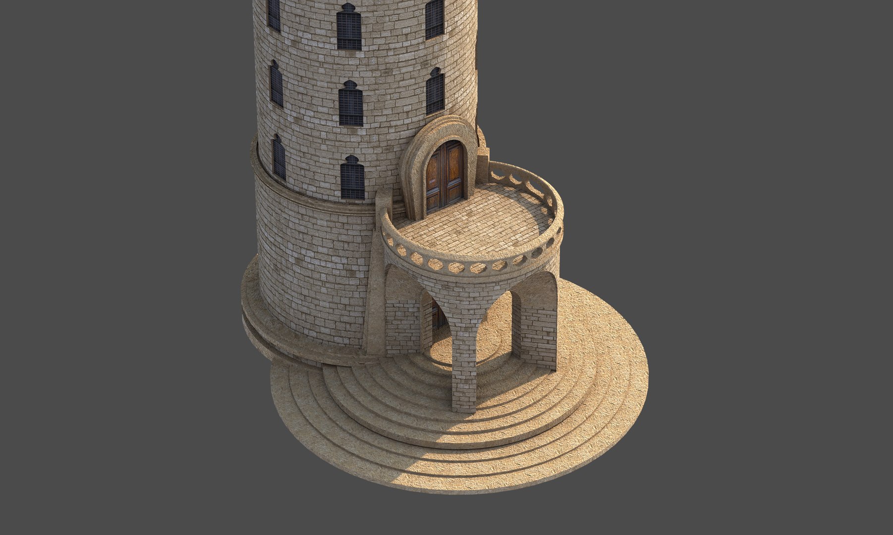 Tower Castle Model - TurboSquid 1703885