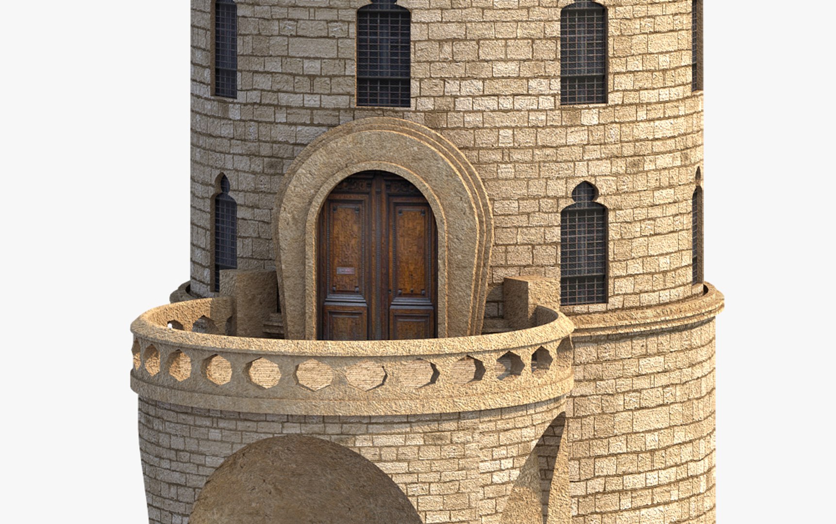 Tower Castle Model - TurboSquid 1703885