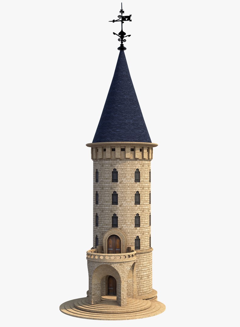 Tower Castle Model - TurboSquid 1703885