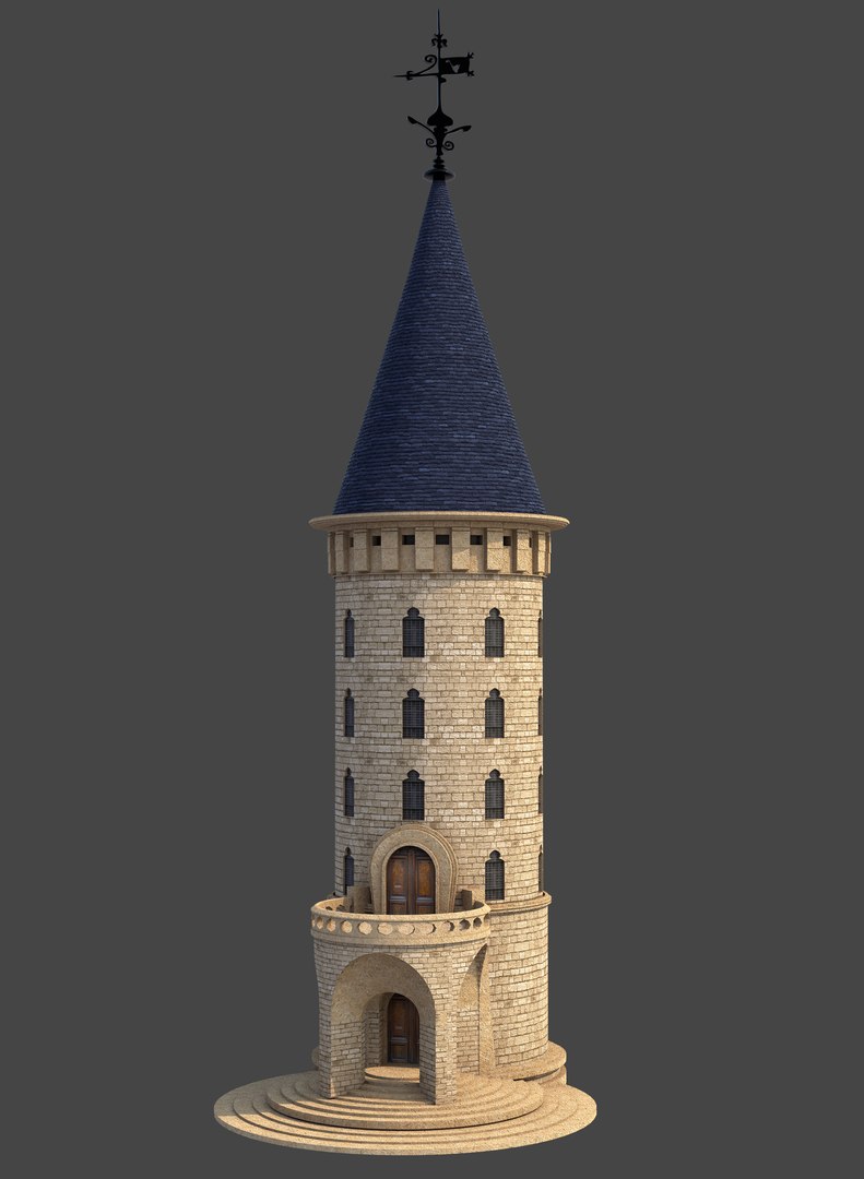 Tower Castle Model - TurboSquid 1703885