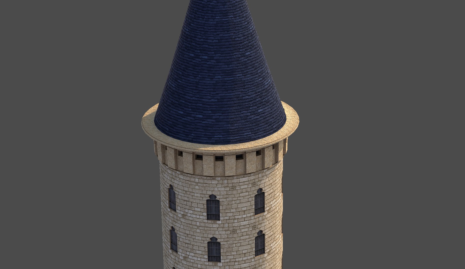 Tower Castle Model - TurboSquid 1703885