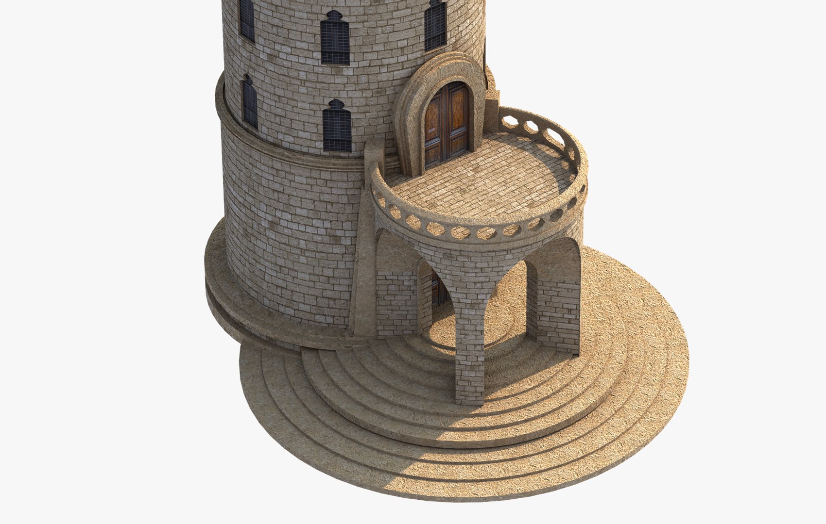 Tower Castle Model - TurboSquid 1703885