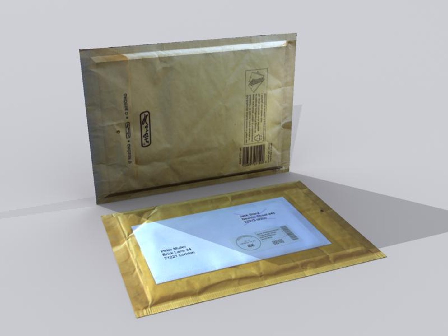 envelope 3d model