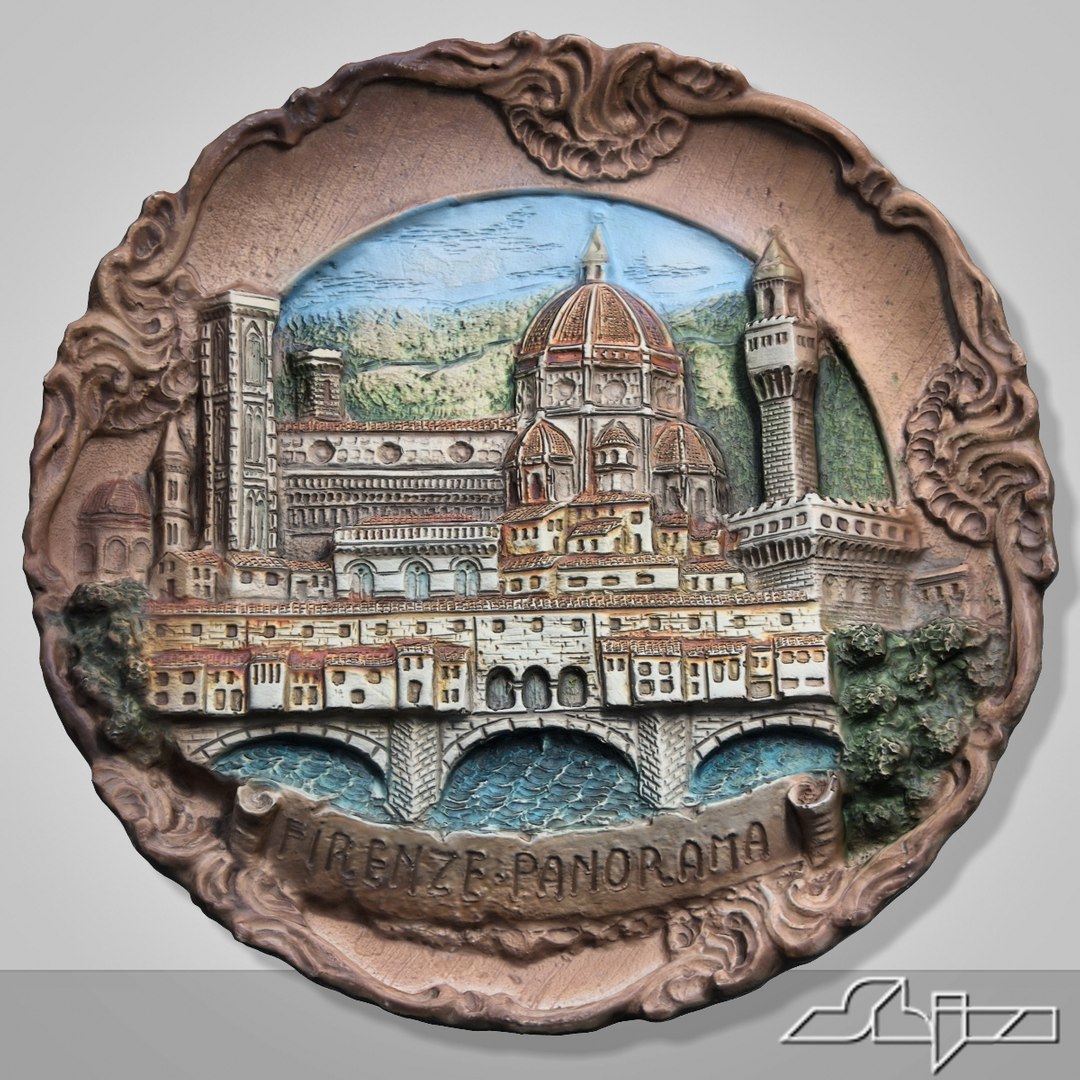 3d Model Decorated Plate