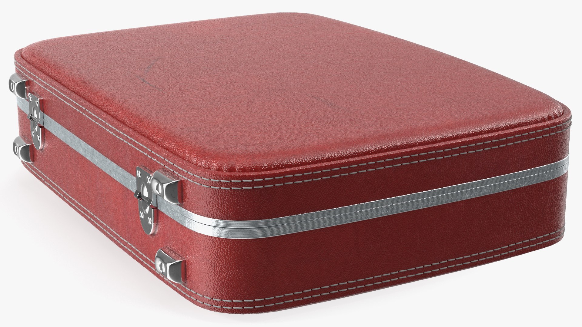 3D Vintage Open Red Suitcase - TurboSquid 2131635
