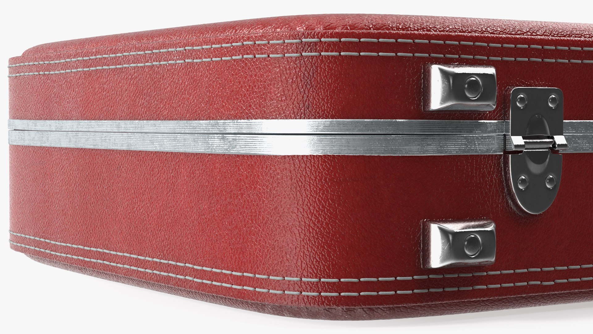 3D Vintage Open Red Suitcase - TurboSquid 2131635