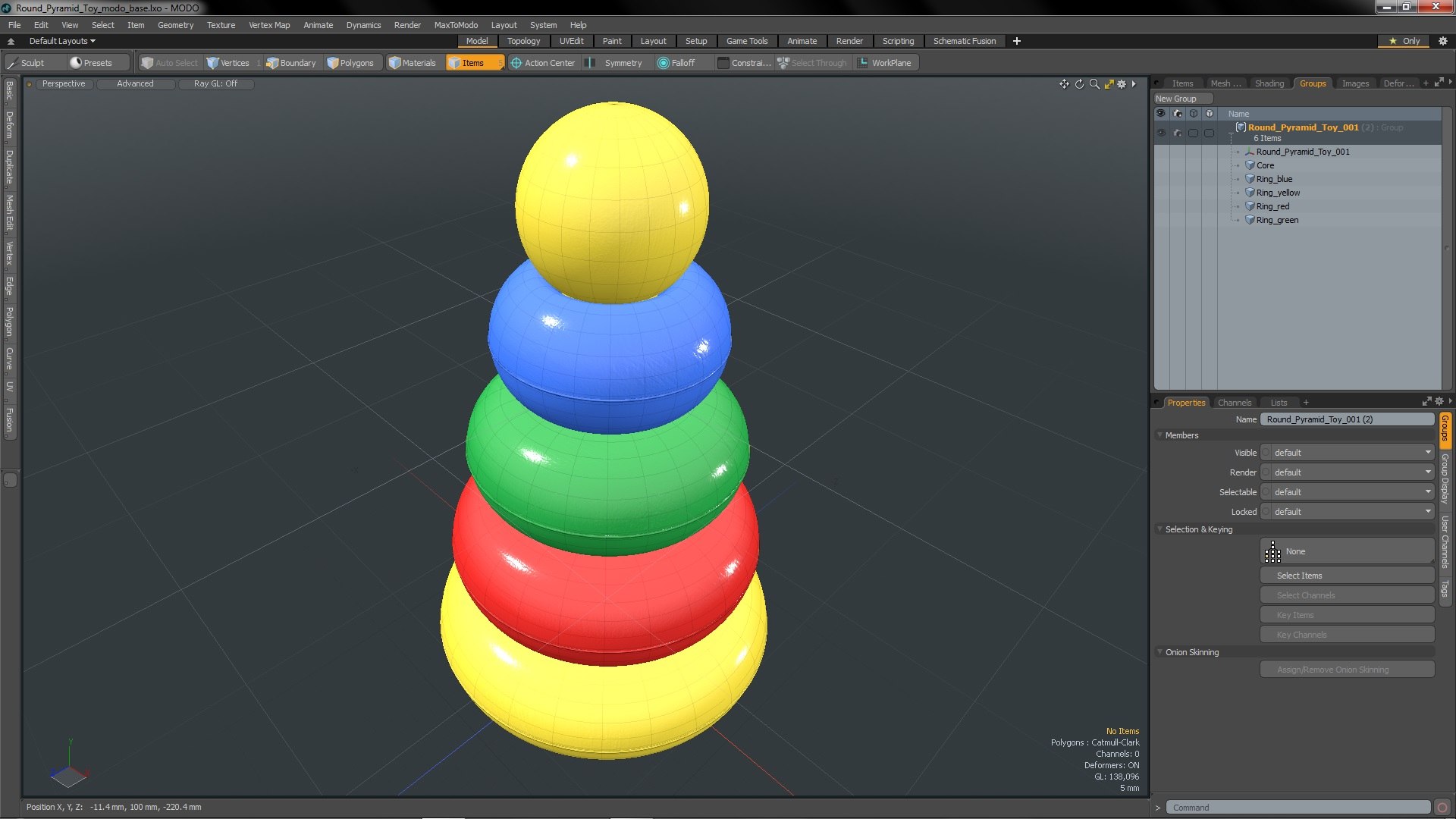 Round Pyramid Toy 3D Model - TurboSquid 1966526