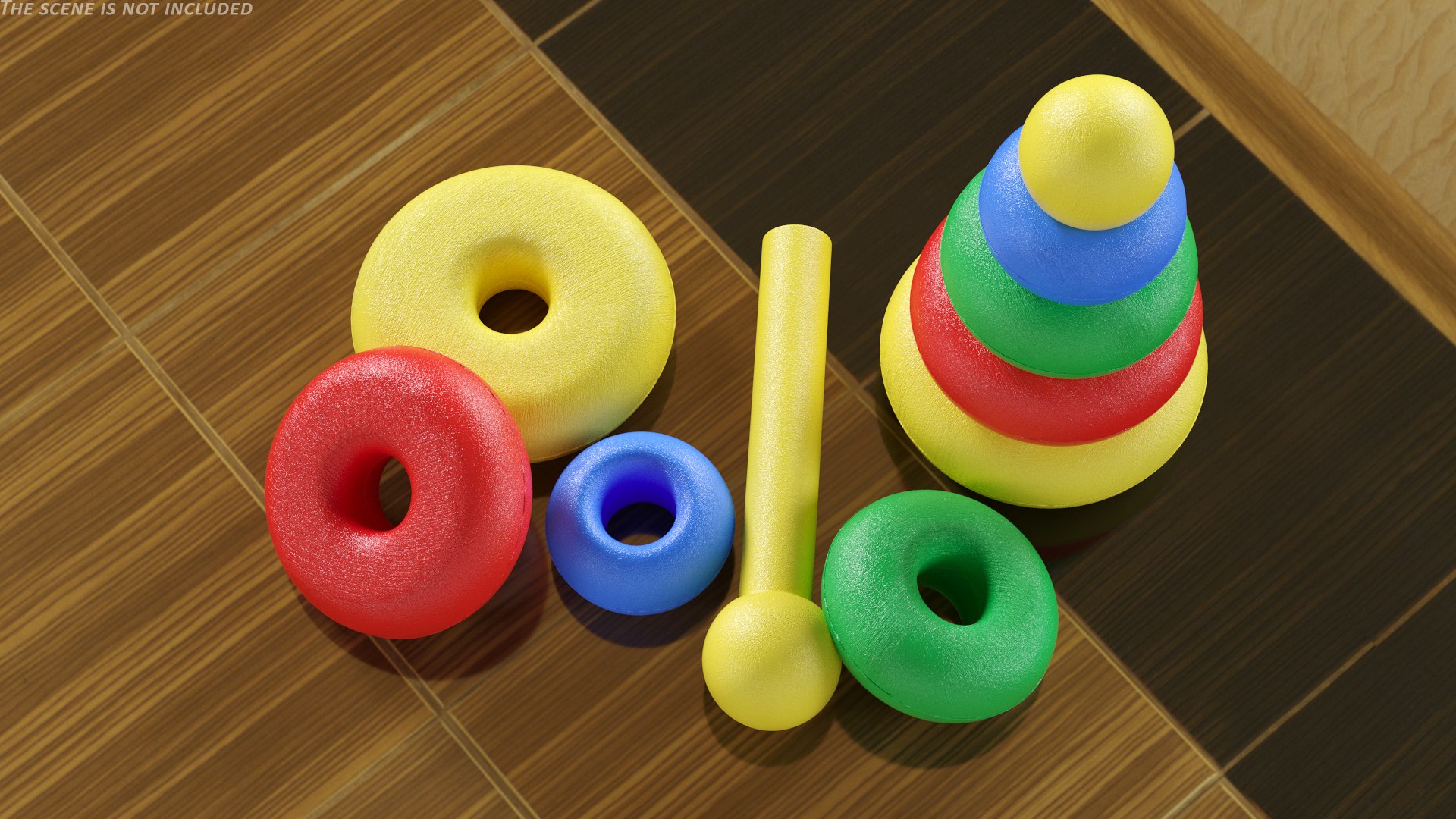 Round Pyramid Toy 3D Model - TurboSquid 1966526