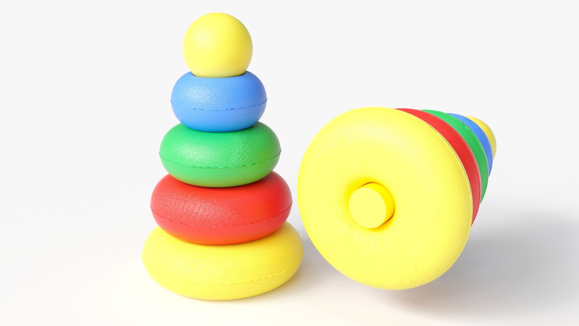 Round Pyramid Toy 3D Model - TurboSquid 1966526