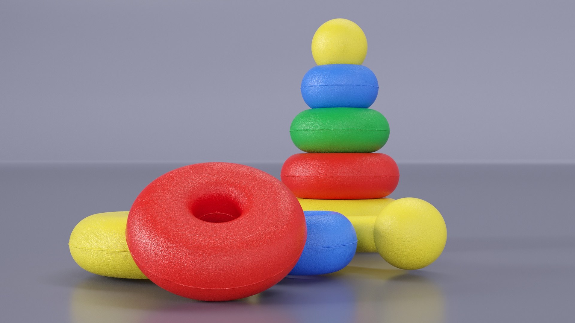 Round Pyramid Toy 3D Model - TurboSquid 1966526