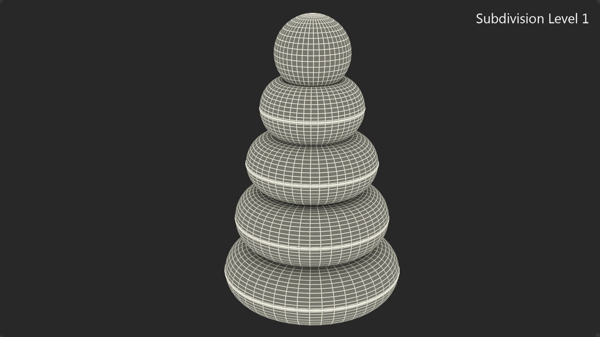 Round Pyramid Toy 3D Model - TurboSquid 1966526