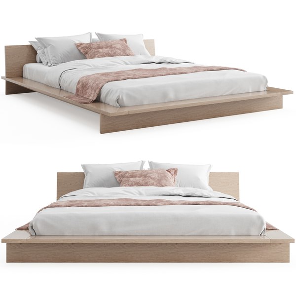 Queen Bed 3D Models for Download | TurboSquid