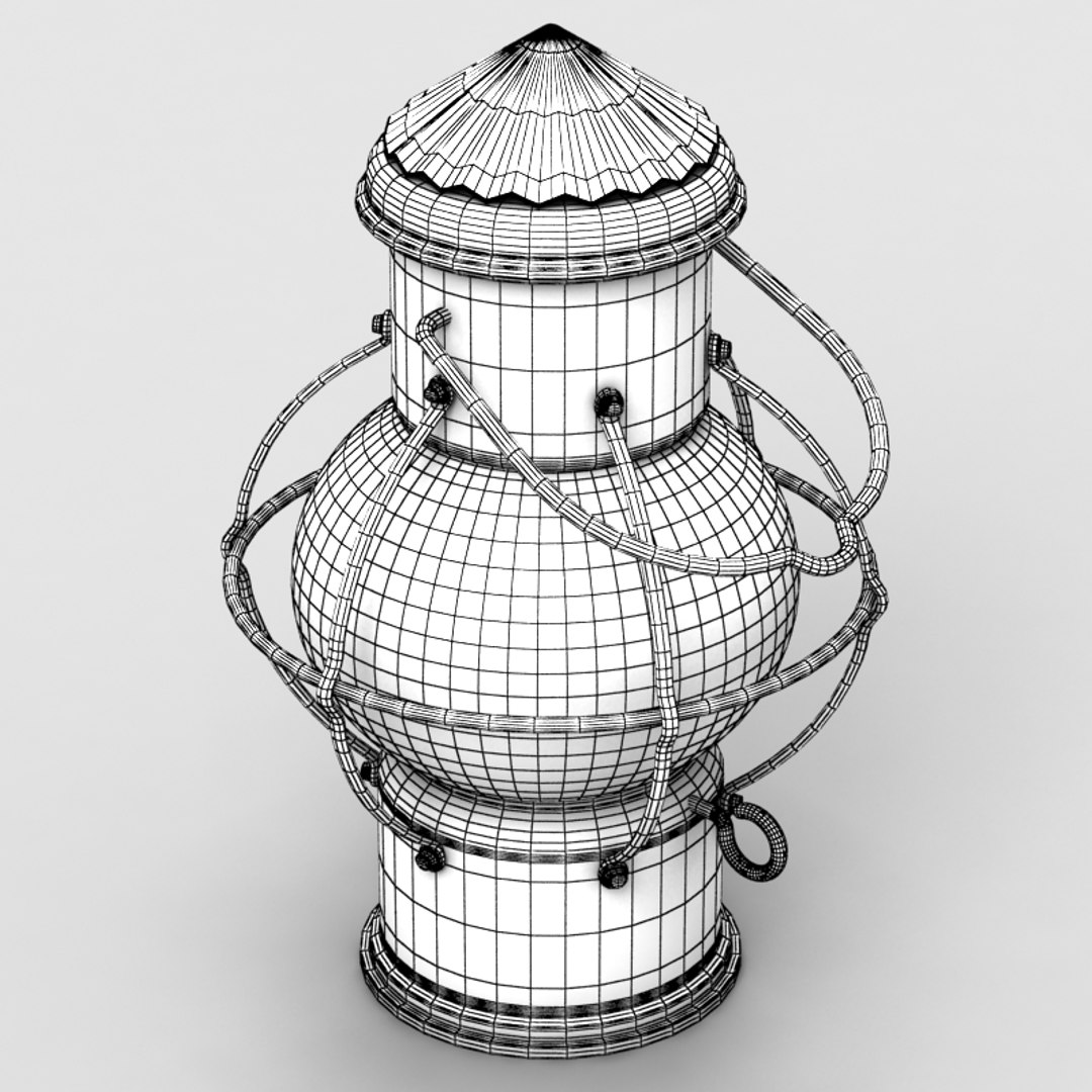 oil lamp 3d model