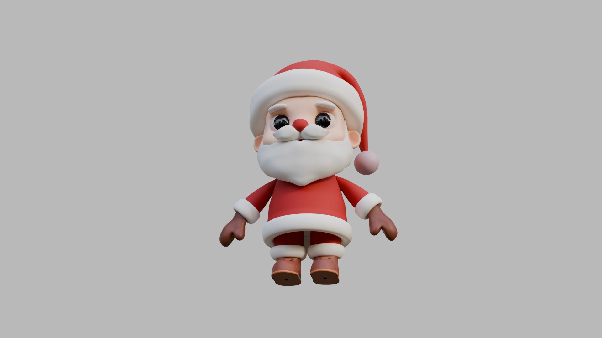 Cute Santa 3D Model - TurboSquid 2167613
