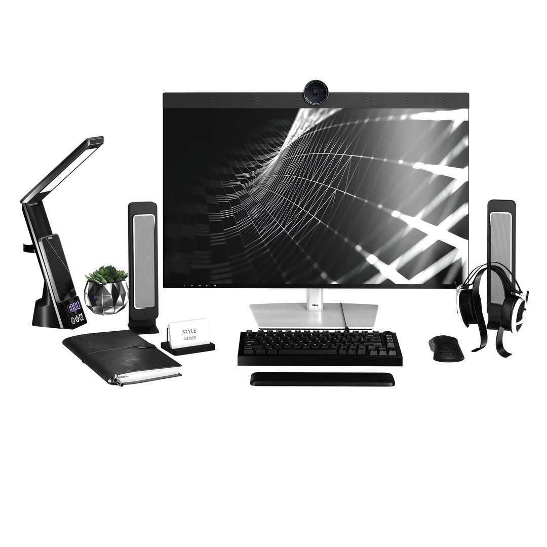 Workplace Set 001 3D Model - TurboSquid 2116310