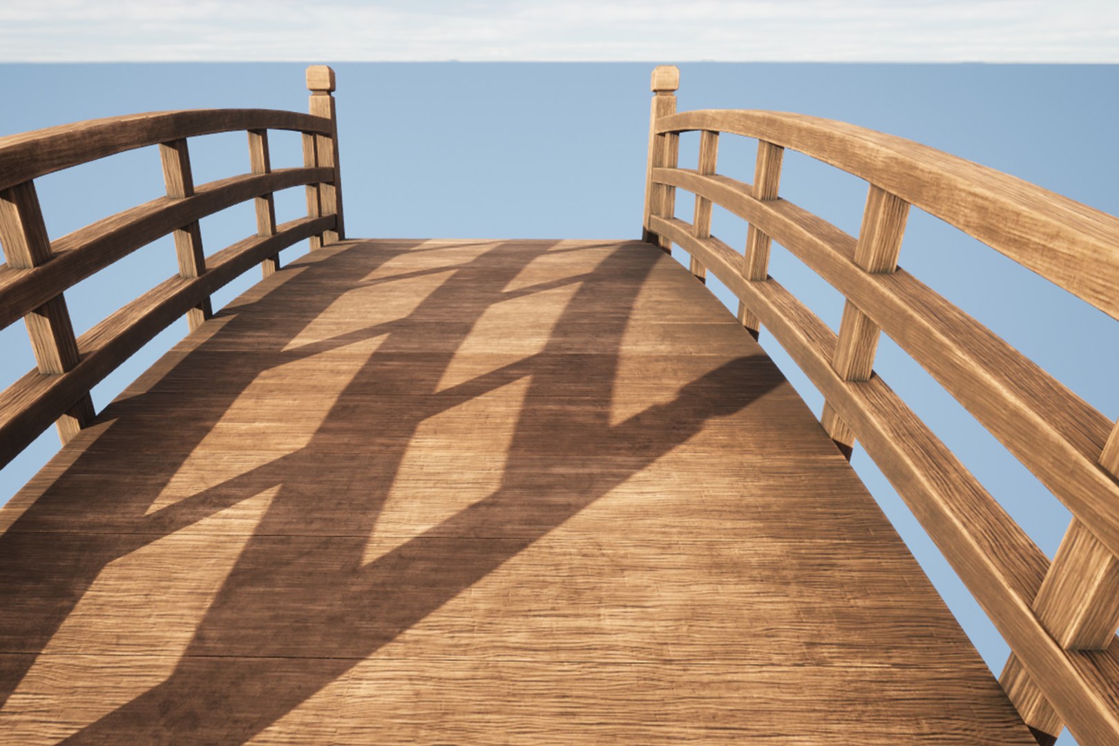 3D Model Wooden Bridge PBR Game Ready Low-poly 3D Model - TurboSquid ...