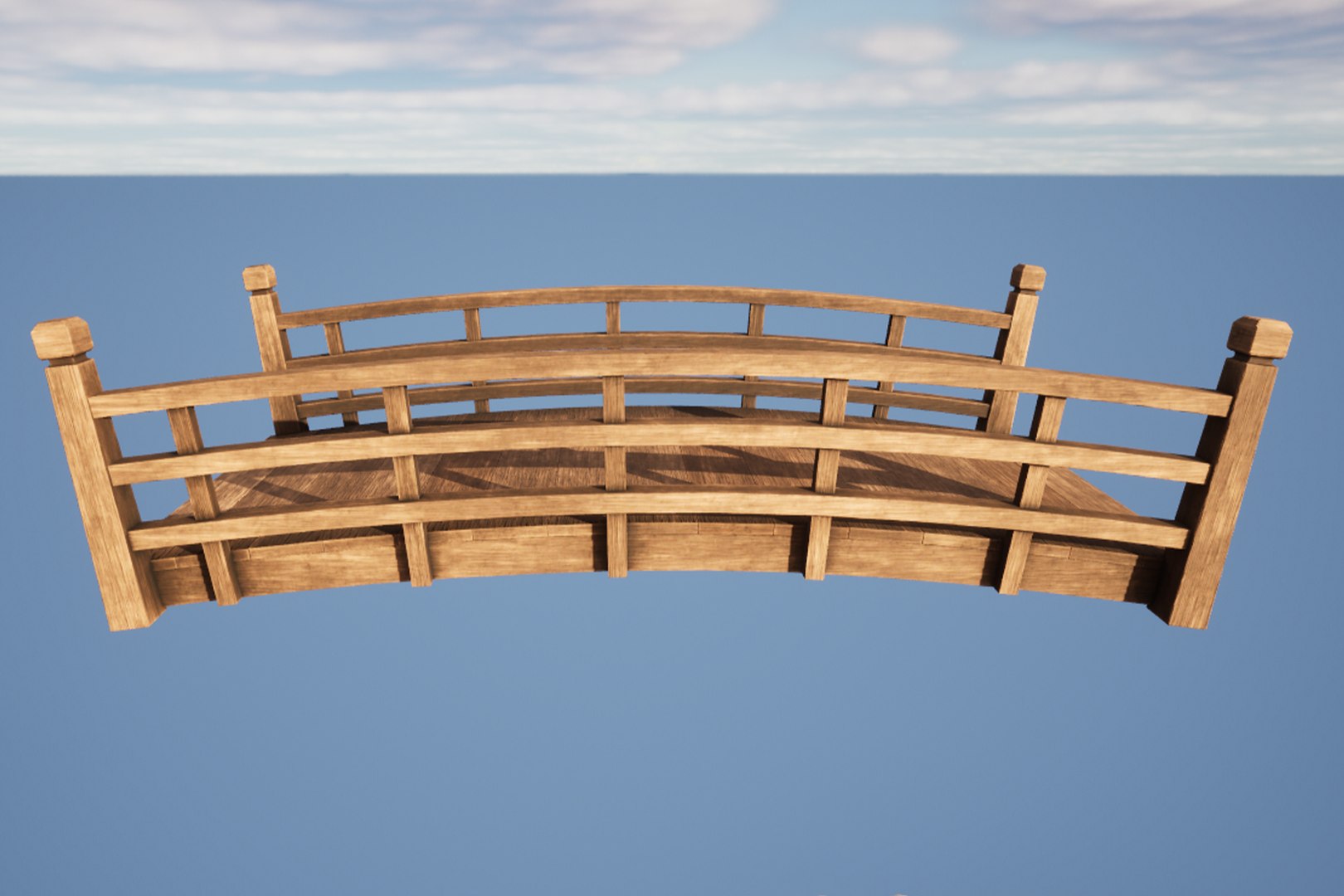 3D Model Wooden Bridge PBR Game Ready Low-poly 3D Model - TurboSquid ...
