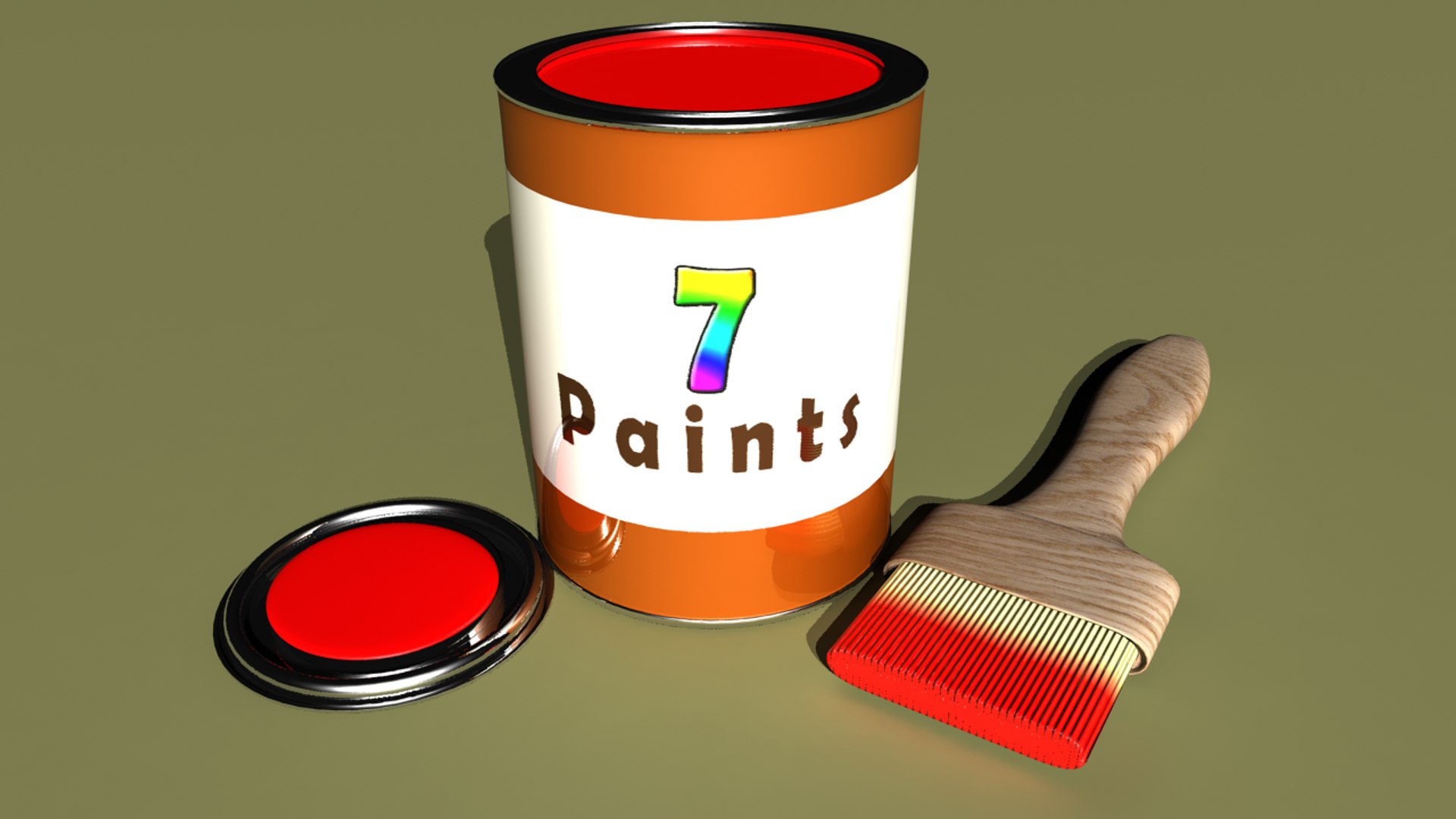 Paint Liquid Color 3d Obj