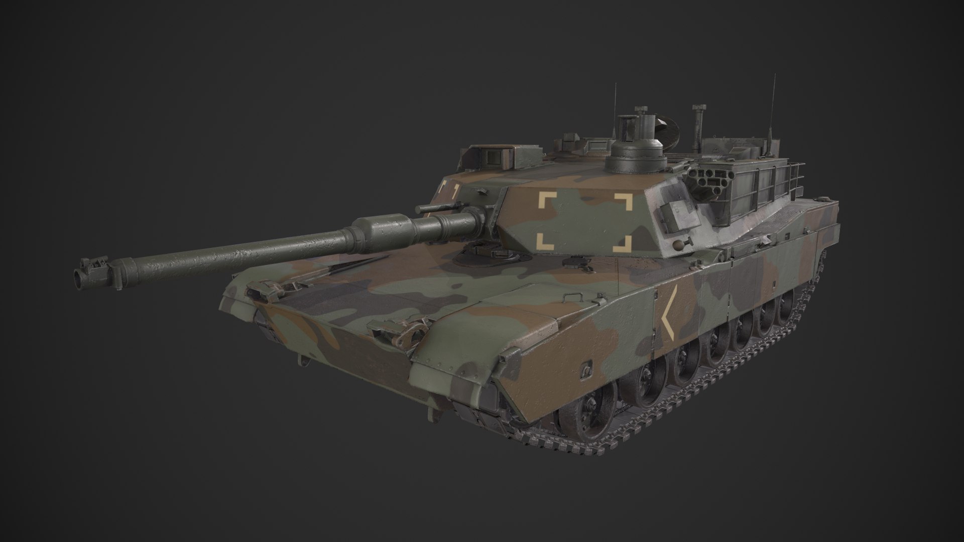 M1A2 Abrams Tank Model - TurboSquid 2111240