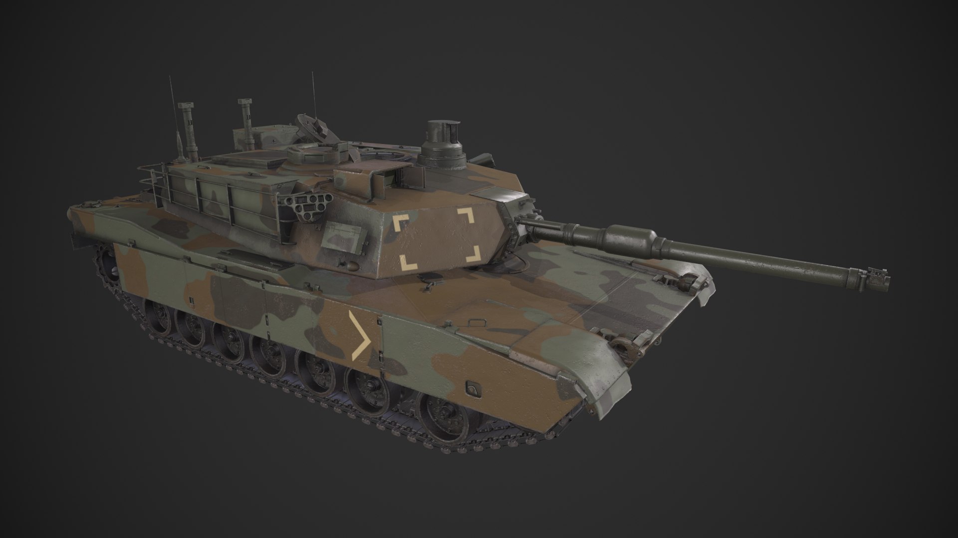 M1A2 Abrams Tank Model - TurboSquid 2111240