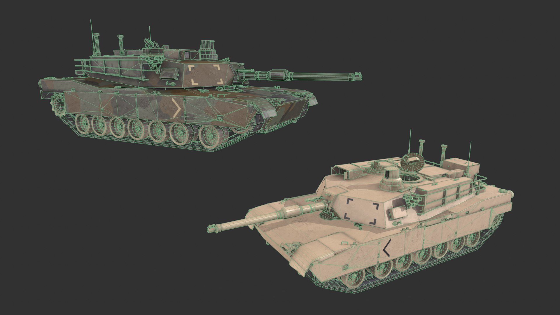 M1A2 Abrams Tank Model - TurboSquid 2111240