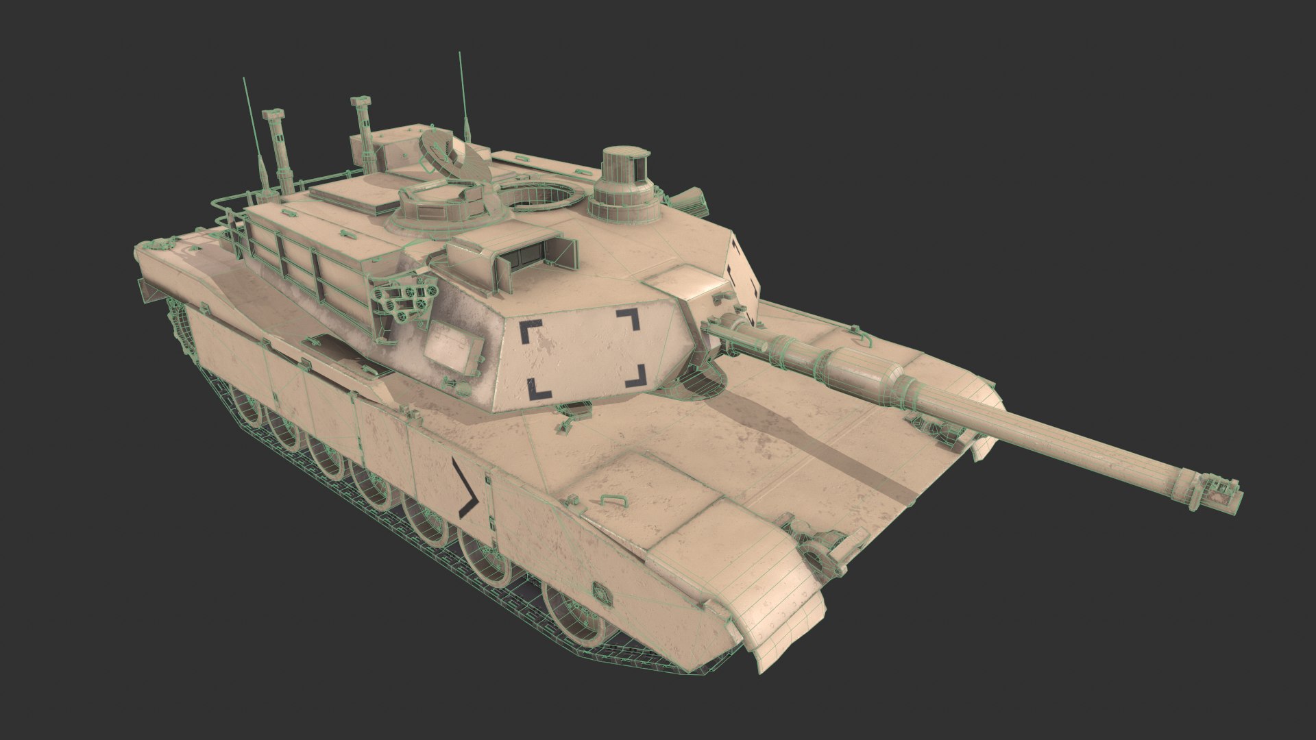 M1A2 Abrams Tank Model - TurboSquid 2111240