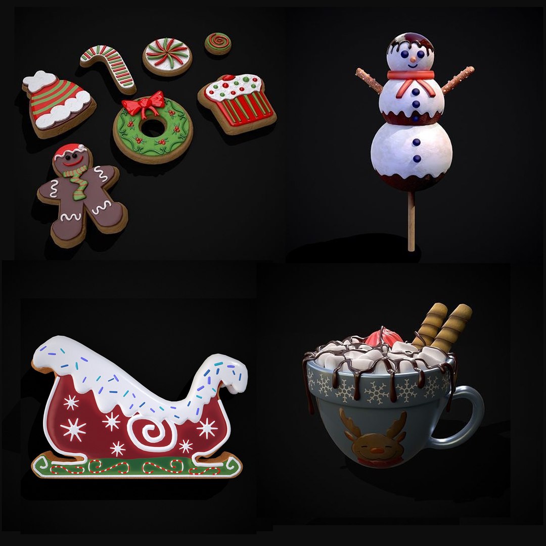 3D Christmas Prop Mix Thirteen - TurboSquid 2035089