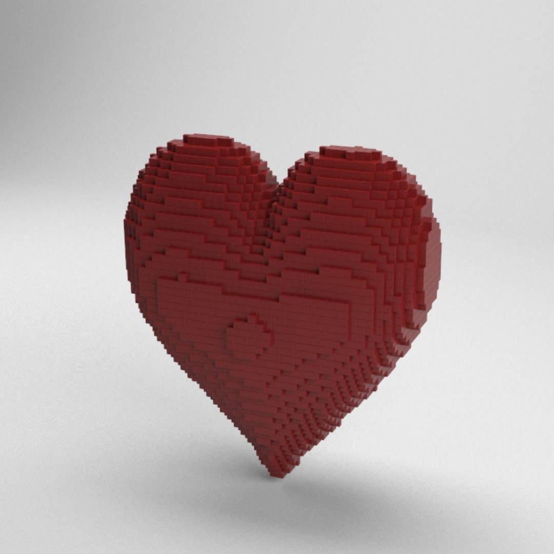 3D Voxel Heart Model - TurboSquid 1288777