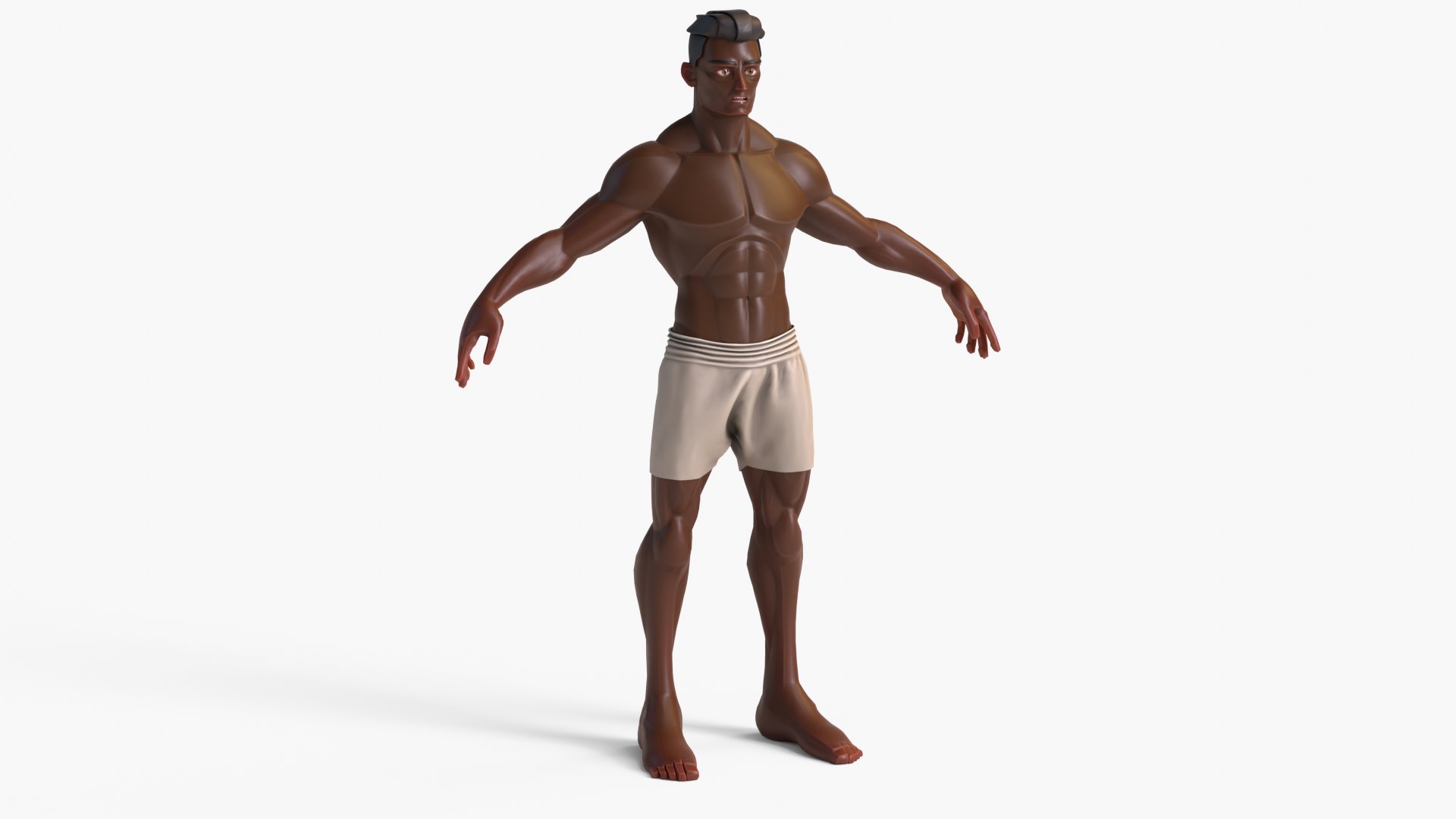 3D Stylized Human Male Muscular - TurboSquid 1959384
