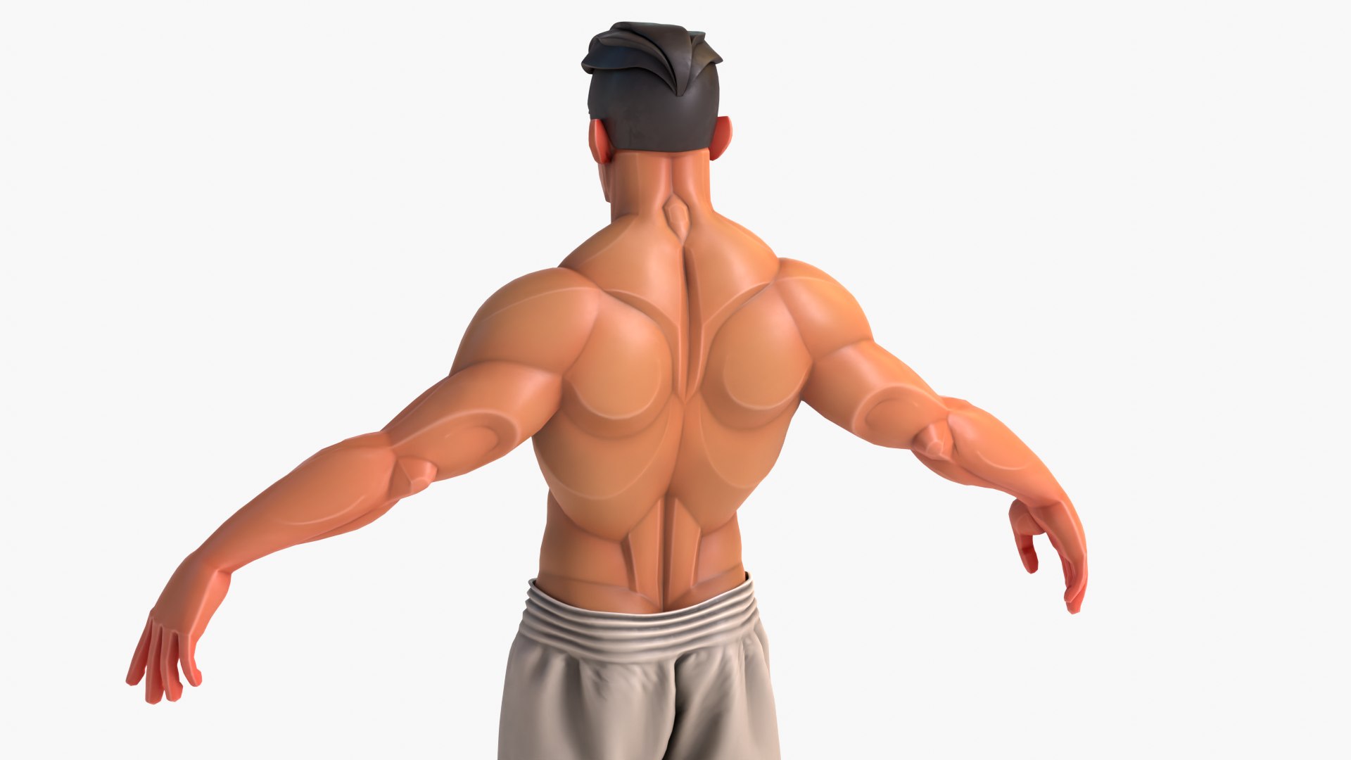 3D Stylized Human Male Muscular - TurboSquid 1959384